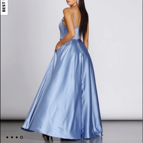 Windsor | Dresses | Windsor Light Blue Prom Dress Brand New | Poshmark